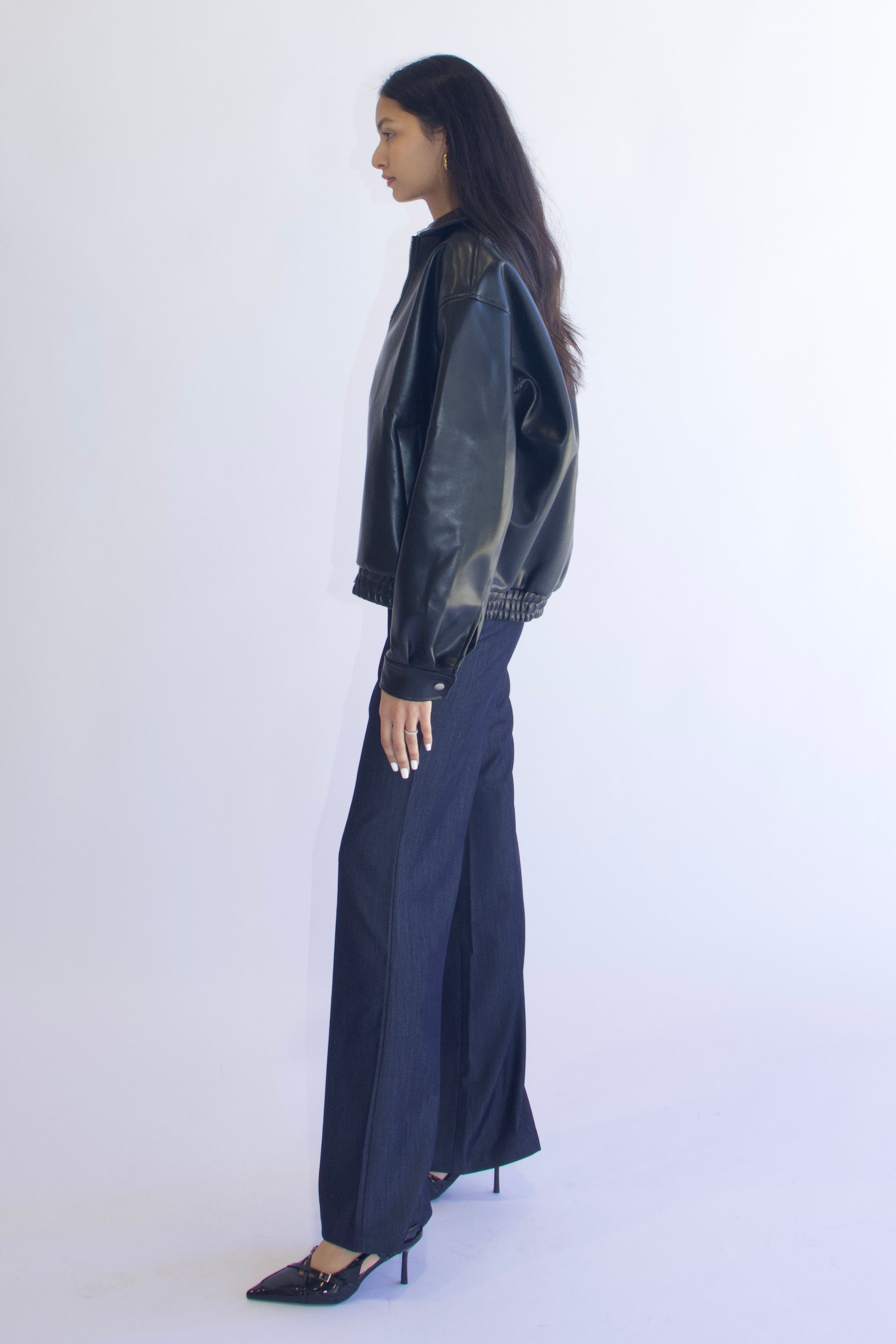 Vintage Faux Leather Bomber Jacket Brown – Comfortable Fit | SCG MADE ...