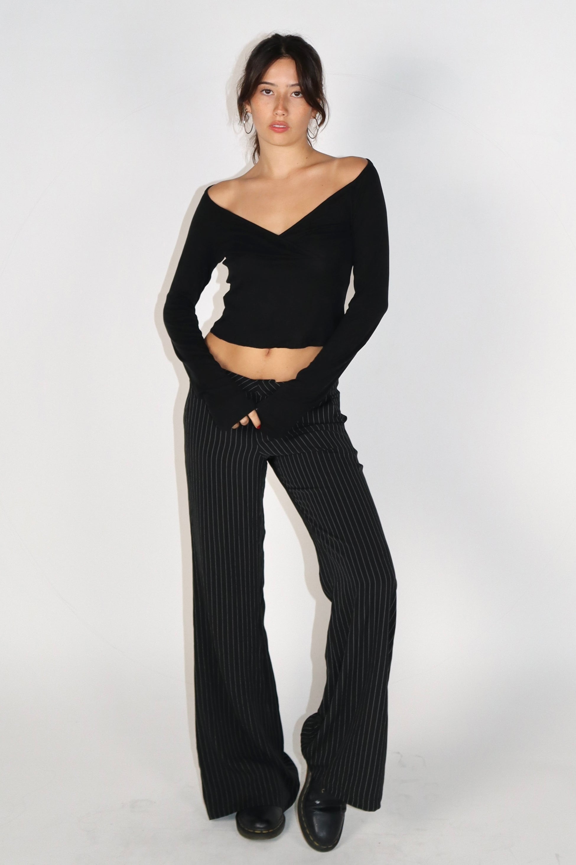 SCG MADE | Lucy Low-rise Striped Trousers – SCG_COLLECTIONS