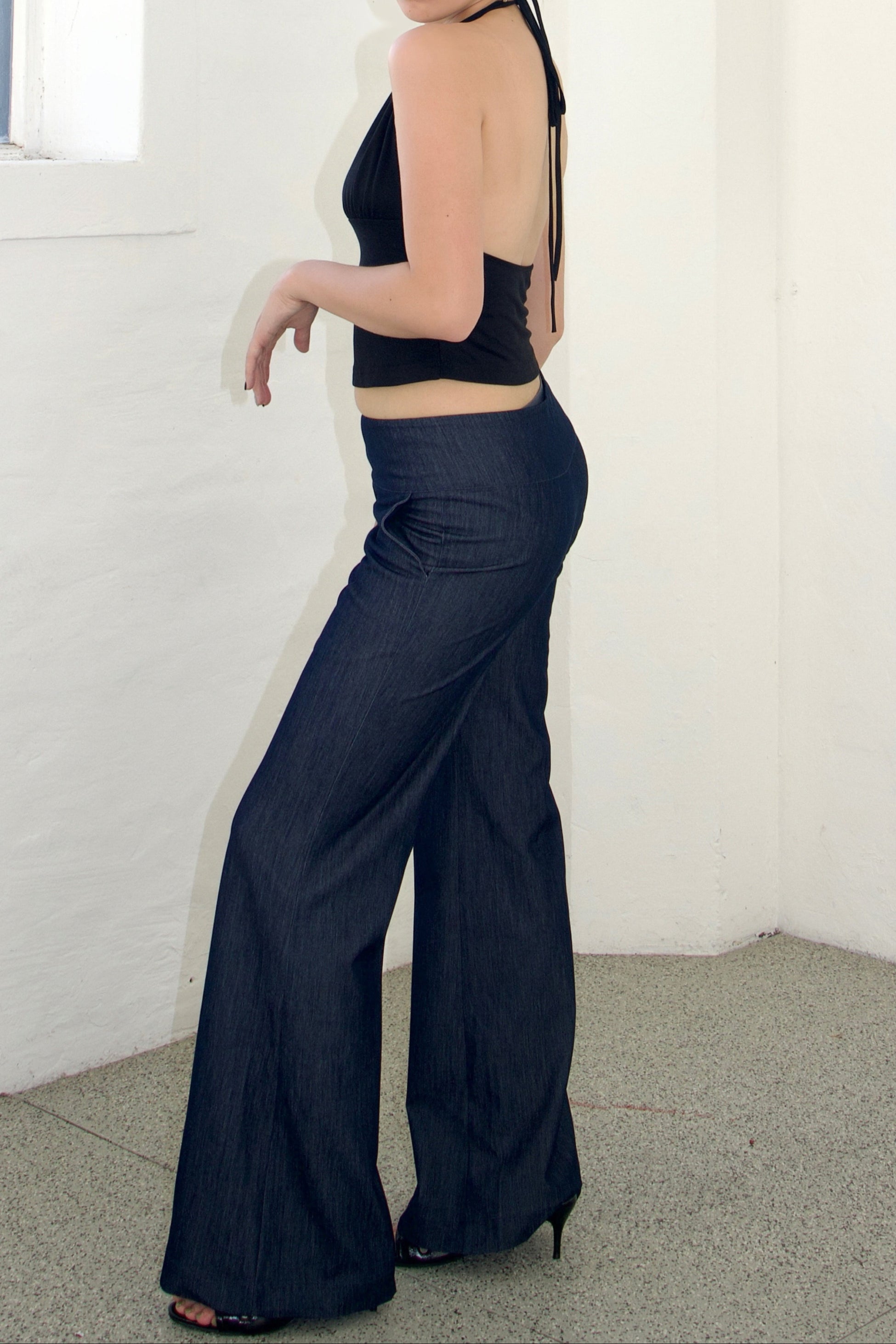 SCG MADE | Evelyn Low-rise Tencel Jeans in Dark Blue – SCG_COLLECTIONS